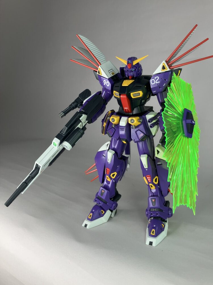 MG 1/100 ガンダムF90-2号機 ミッションパック‐Vtype 全塗装 レビュー